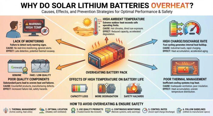 Why Do Solar Lithium Batteries Overheat?